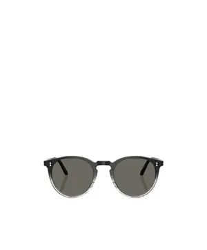Oliver Spencer Oval Frame Sunglasses - Ink Gradient