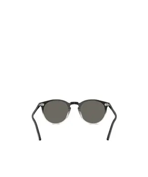 Oliver Spencer Oval Frame Sunglasses - Ink Gradient