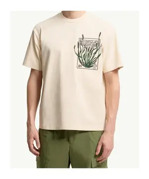 Moncler Embroidered Botanical Motif T-shirt