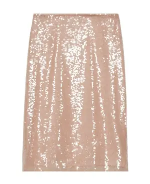 Gucci Sequin Embroidered Tulle Skirt - Pink