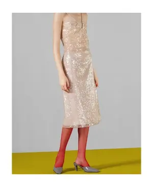 Gucci Sequin Embroidered Tulle Skirt