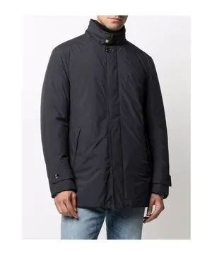 MOORER Raffaello-stp Padded Coat - Black