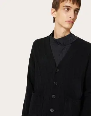 Valentino Garavani Toile Iconographe Buttoned Cardigan