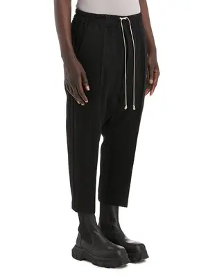 Rick Owens Drop Crotch Cropped Trousers