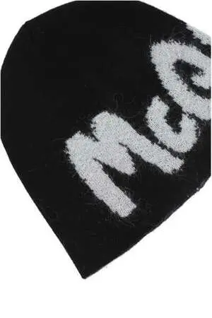 Alexander McQueen Logo Intarsia Knitted Beanie