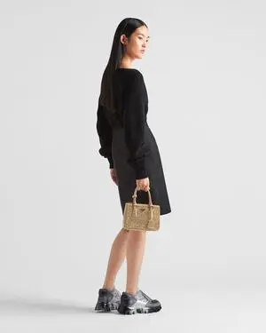 Prada Cropped Wool And Cashmere Cardigan