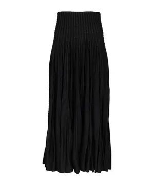 Alaïa Textured Knit Skirt