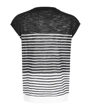 ROBERTO COLLINA Striped T-shirt - Black