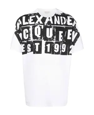 Alexander McQueen Logo Printed Crewneck T-shirt