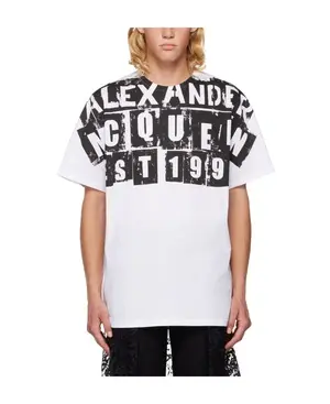 Alexander McQueen Logo Printed Crewneck T-shirt