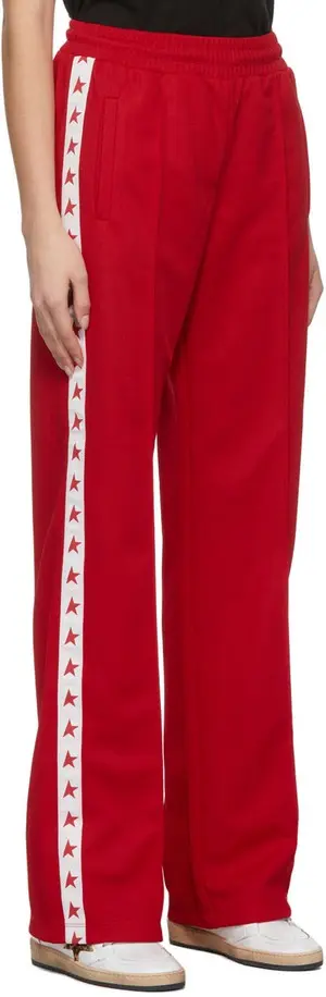 GOLDEN GOOSE Star Tape Trackpants - Red