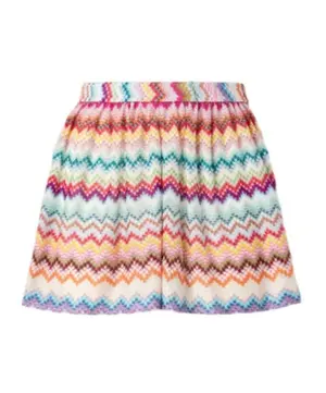 Missoni Pixelated Zigzag Motif Shorts - Multicoloured
