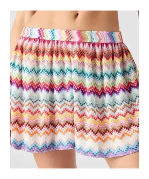 Missoni Pixelated Zigzag Motif Shorts - Multicoloured