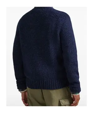 Polo Ralph Lauren Logo Embroidered Crew Neck Jumper - Navy