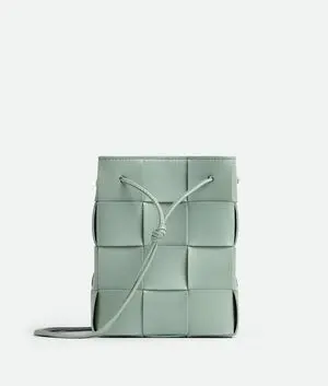 Bottega Veneta Cassette Small Shoulder Bag - Gray