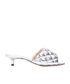 Bottega Veneta White Square Toe Heels