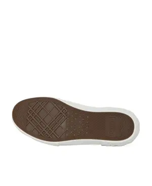 Burberry Checked Lace-up Sneakers - White