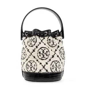 Tory Burch Mini Bouclé Bucket Bag