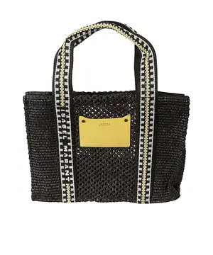 Isabel Marant Étoile Knitted Handbag With Patterned Embroidery