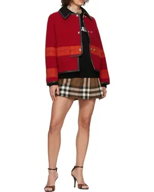Burberry Ankle Strap Checkered Stiletto Sandals