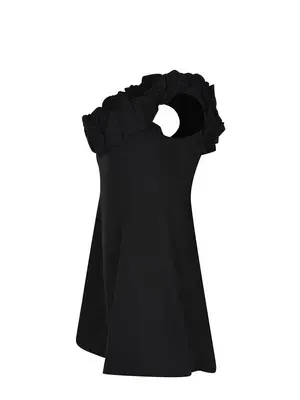ROTATE BY BIRGER CHRISTENSEN Crepe Ruffled Mini Dress