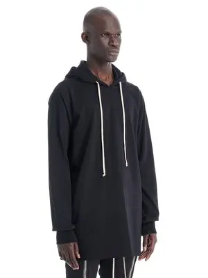 Rick Owens Longline Cotton Hoodie