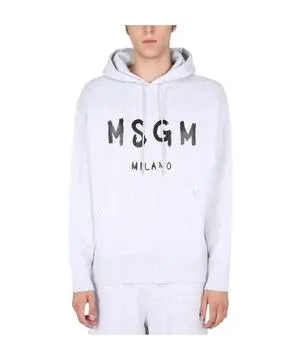 MSGM Logo Print Hoodie