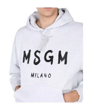 MSGM Logo Print Hoodie