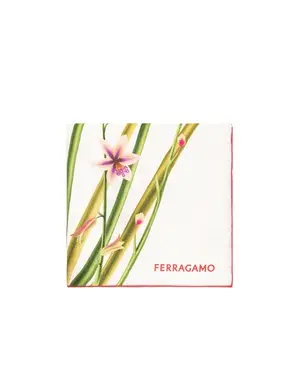 FERRAGAMO Logo Scarf - Green