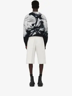 Alexander McQueen Graphic Print Crewneck Sweater