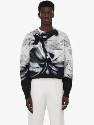 Alexander McQueen Graphic Print Crewneck Sweater