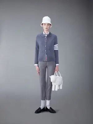 Thom Browne 4-bar Stripe Buttoned Cardigan