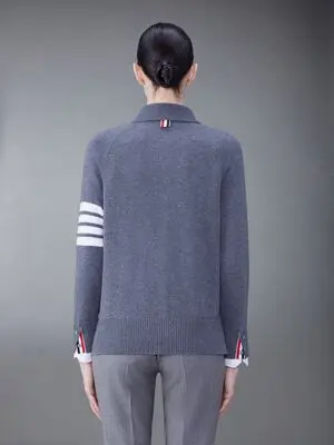 Thom Browne 4-bar Stripe Buttoned Cardigan