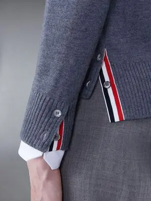 Thom Browne 4-bar Stripe Buttoned Cardigan