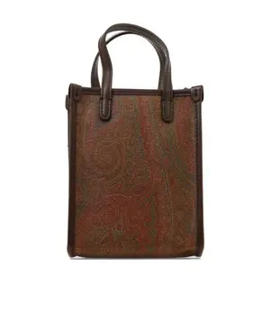Etro Paisley Printed Stud-detailed Tote Bag