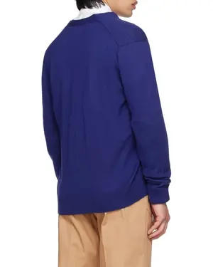 Maison Kitsuné Chillax Fox-patch V-neck Cardigan