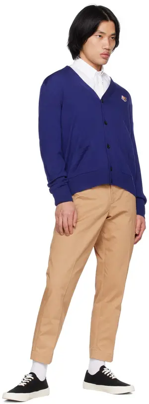 Maison Kitsuné Chillax Fox-patch V-neck Cardigan