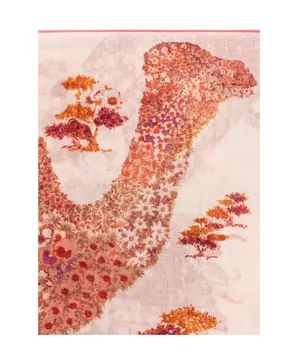 FERRAGAMO Floral Print Scarf