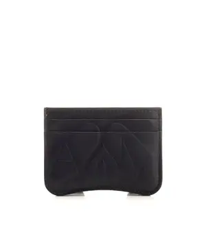Alexander McQueen The Seal Logo Embossed Cardholder