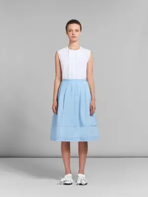 Marni Pleat-detailed High-waisted Midi Skirt