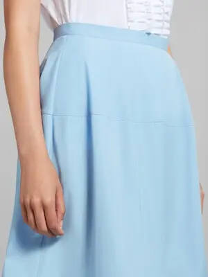 Marni Pleat-detailed High-waisted Midi Skirt