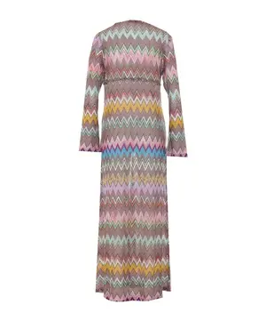 Missoni Chevron Long-sleeve Knitted Dress