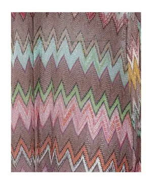 Missoni Chevron Long-sleeve Knitted Dress