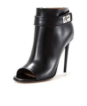 Givenchy Open-toe Stiletto Ankle Boots With Side Zipper