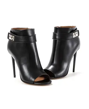 Givenchy Open-toe Stiletto Ankle Boots With Side Zipper