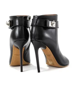 Givenchy Open-toe Stiletto Ankle Boots With Side Zipper