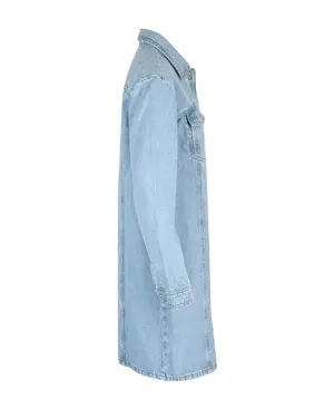 A.p.c. Long-sleeved Denim Shirt Dress