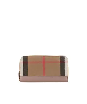 Burberry Long Wallet With Zipper - Brown
