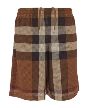Burberry Checked Drawstring Shorts