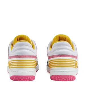 Gucci Multi-color Leather Basket Low-top Sneakers